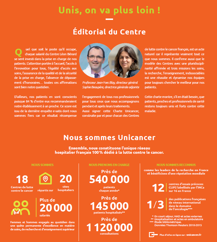 Charte Unicancer : on s'engage pour nos patients | Centre Léon Bérard