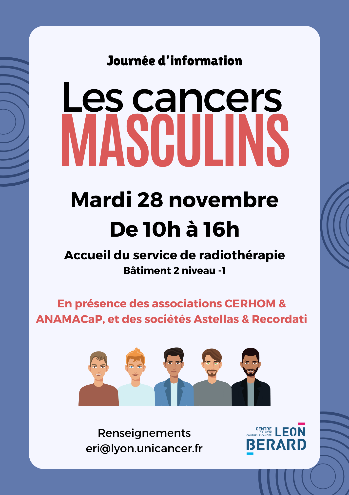 Journée d'information sur les cancers masculins | Centre Léon Bérard