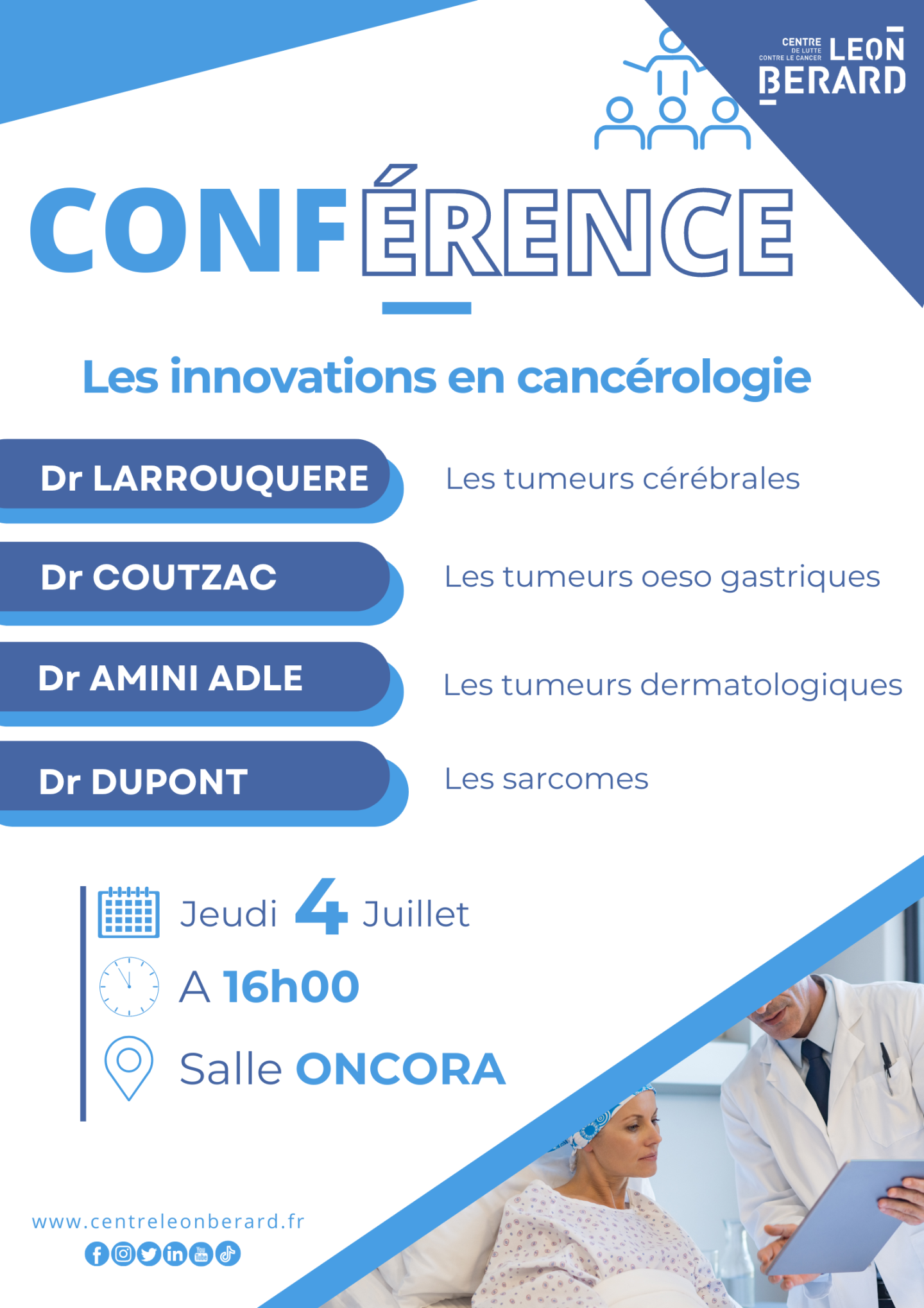 Conférence "Les innovations en cancérologie" | Centre Léon Bérard
